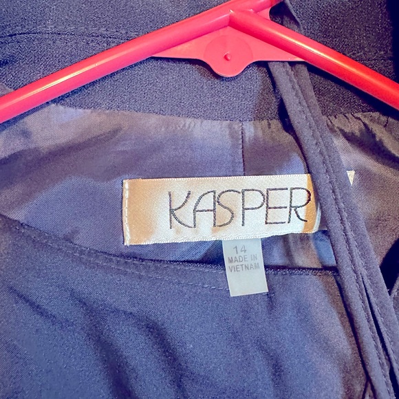 Kasper | Dresses | 2 Piece Business Dress Set Deep Blue | Poshmark